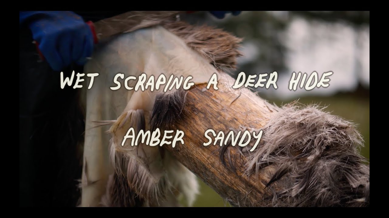 Wet Scraping the Hide - YouTube
