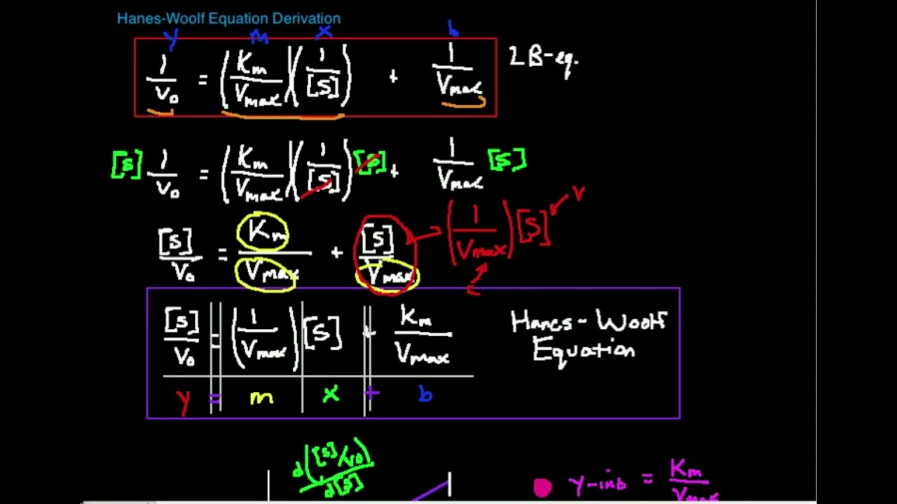 Hanes-Woolf Equation: Derivation and Graphical Analysis - YouTube