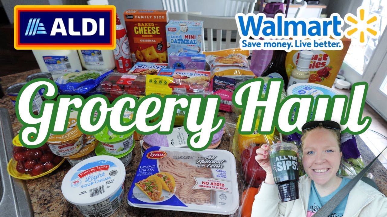 In Store Grocery Haul | Walmart & Aldi - YouTube