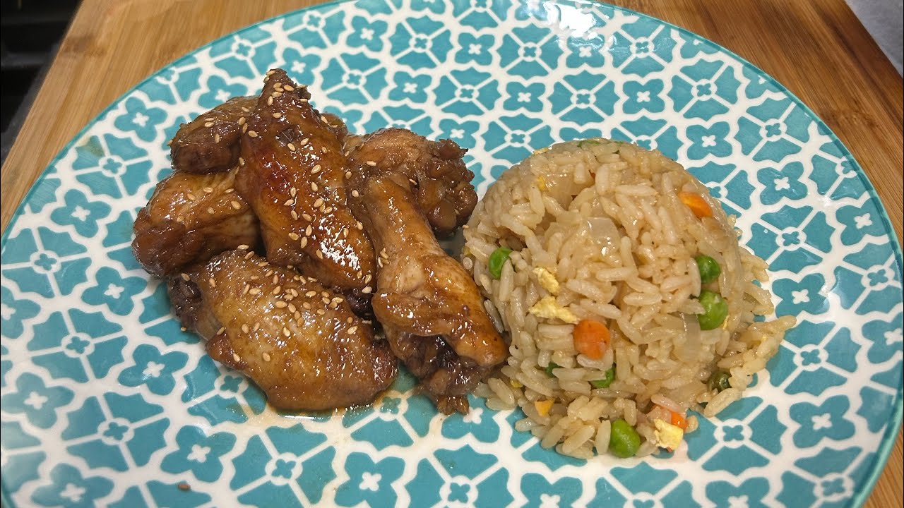 Coca Cola Wings w/ House Fried Rice - YouTube