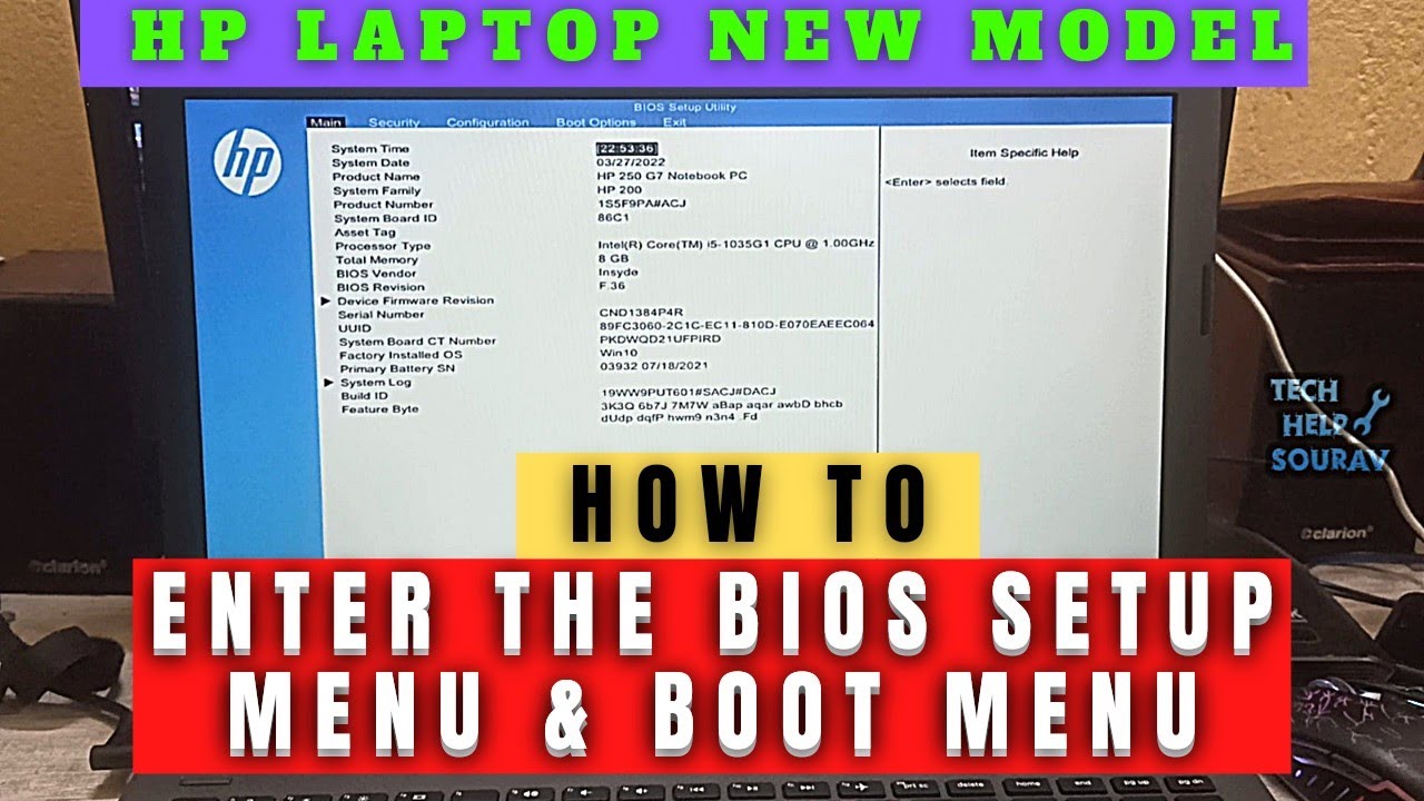 How to Access or Enter the Bios Setup Menu & Boot Menu Settings in Your ...