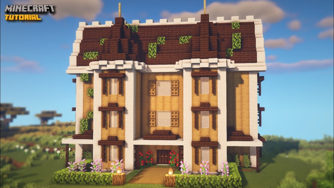 Minecraft: How To Build A Victorian House With A Garden | Easy Mansion ...