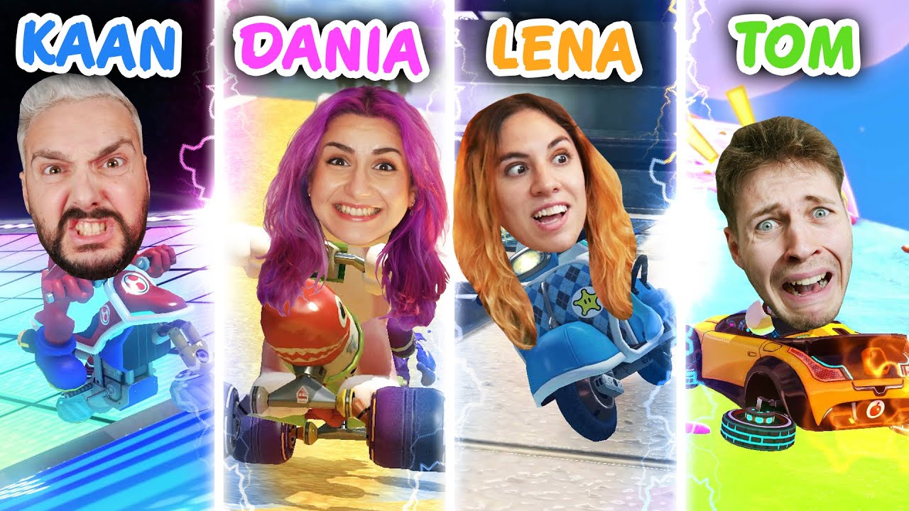XXL Mario Kart Turnier um 100€ von Kaan! Wer wird Champion: Dania, Lena ...