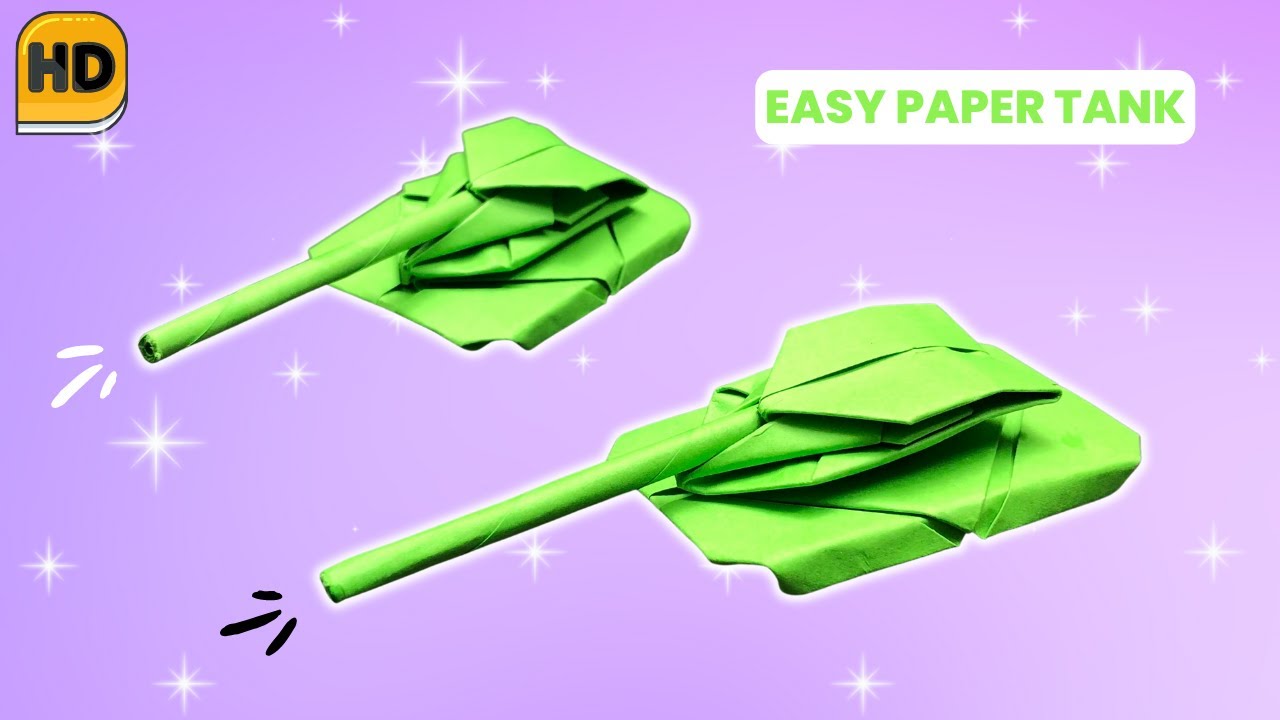 Origami Paper Tank | School Paper Craft Idea | DIY | Paper Toys - YouTube