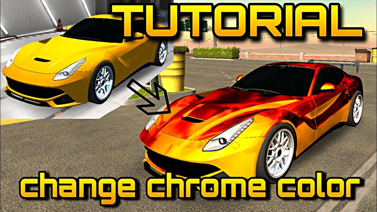 Car Parking Multiplayer TUTORIAL HOW TO CHANGE CHROME CAR COLOR