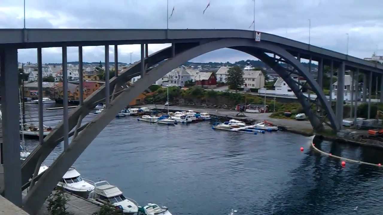 Lovely view Haugesund Norway,Risoy centrum bridge - YouTube