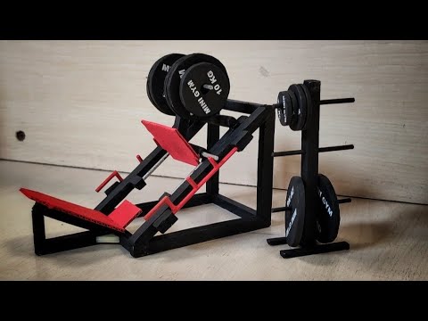 Making a Realistic Tiny Model of Leg Press Machine - with Guide