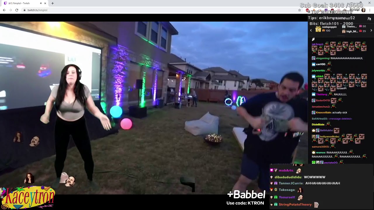 Kaceytron Dance with Mizkif and Greekgodx at the Twitch Party! - YouTube