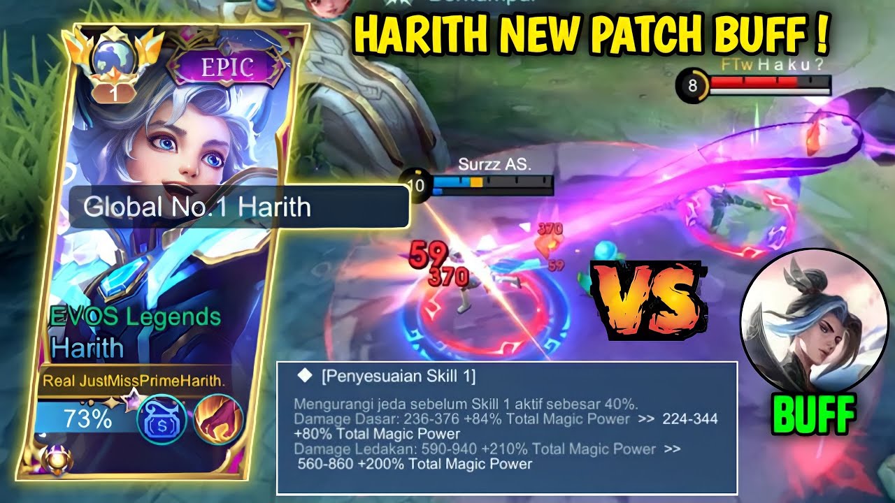 NEW PATCH UPDATE ! HARITH REVAMP BUFF PERUBAHAN SKILL MELAWAN LING BUFF ...