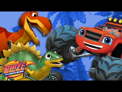 Blaze in Real Life: Dinosaurs 🦖🚗Blaze and the Monster Machines