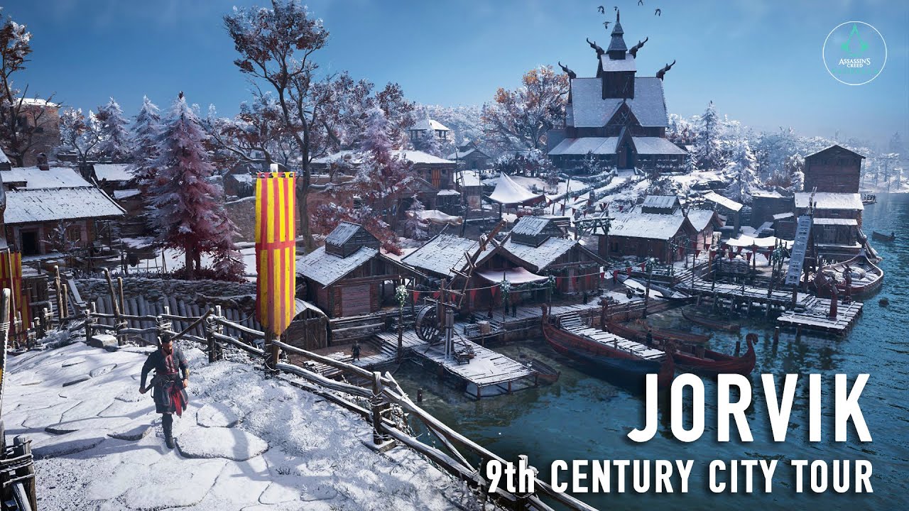 Assassin's Creed Valhalla - JORVIK - Relaxing City Tour - YouTube