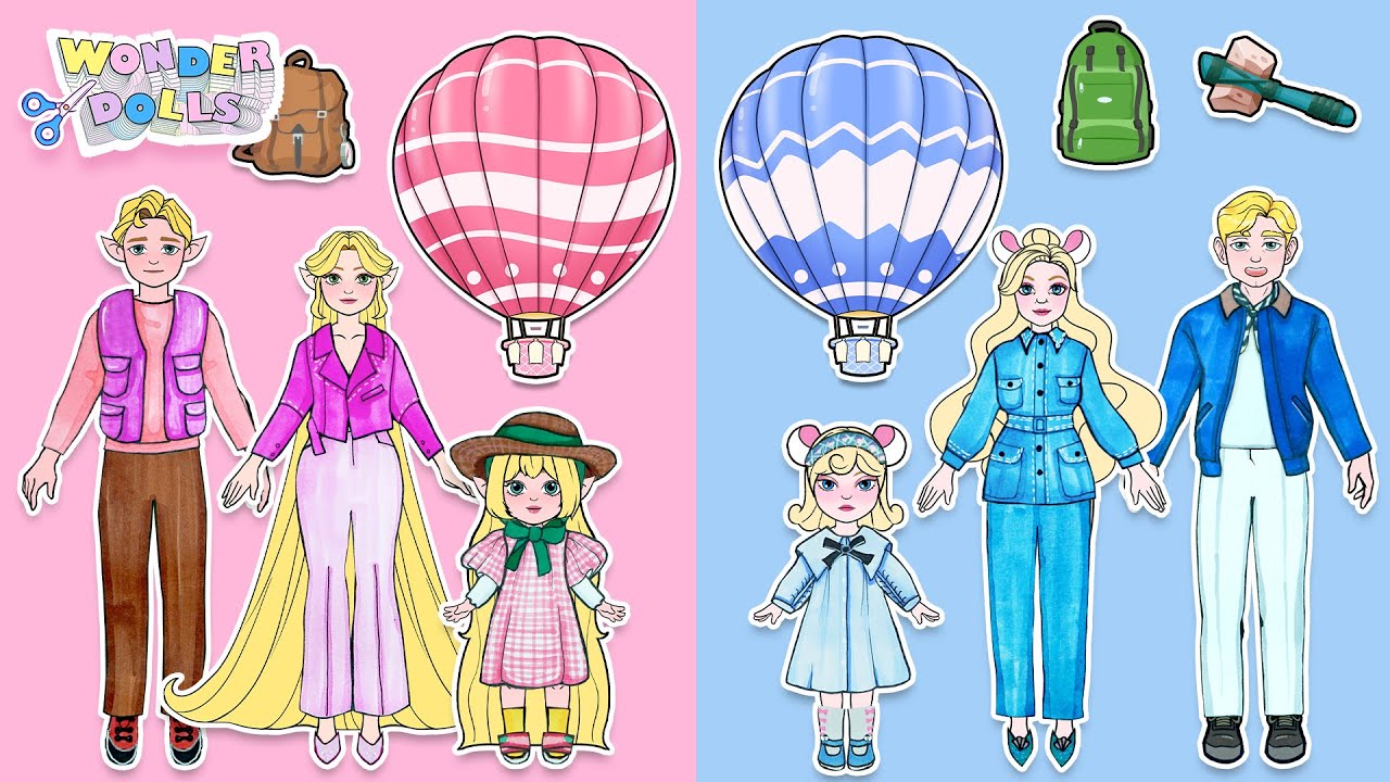 Paper Doll Dress Up - Avatar Family Adventures Costume - Barbie Story ...