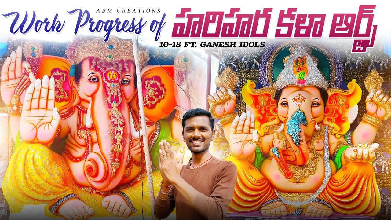 Tallest Ganesh Idols | Work Progress of Hari Hara Kala Arts_Korutla # ...