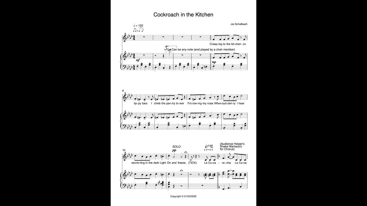 Cockroach in the Kitchen by Jai Schelbach - YouTube