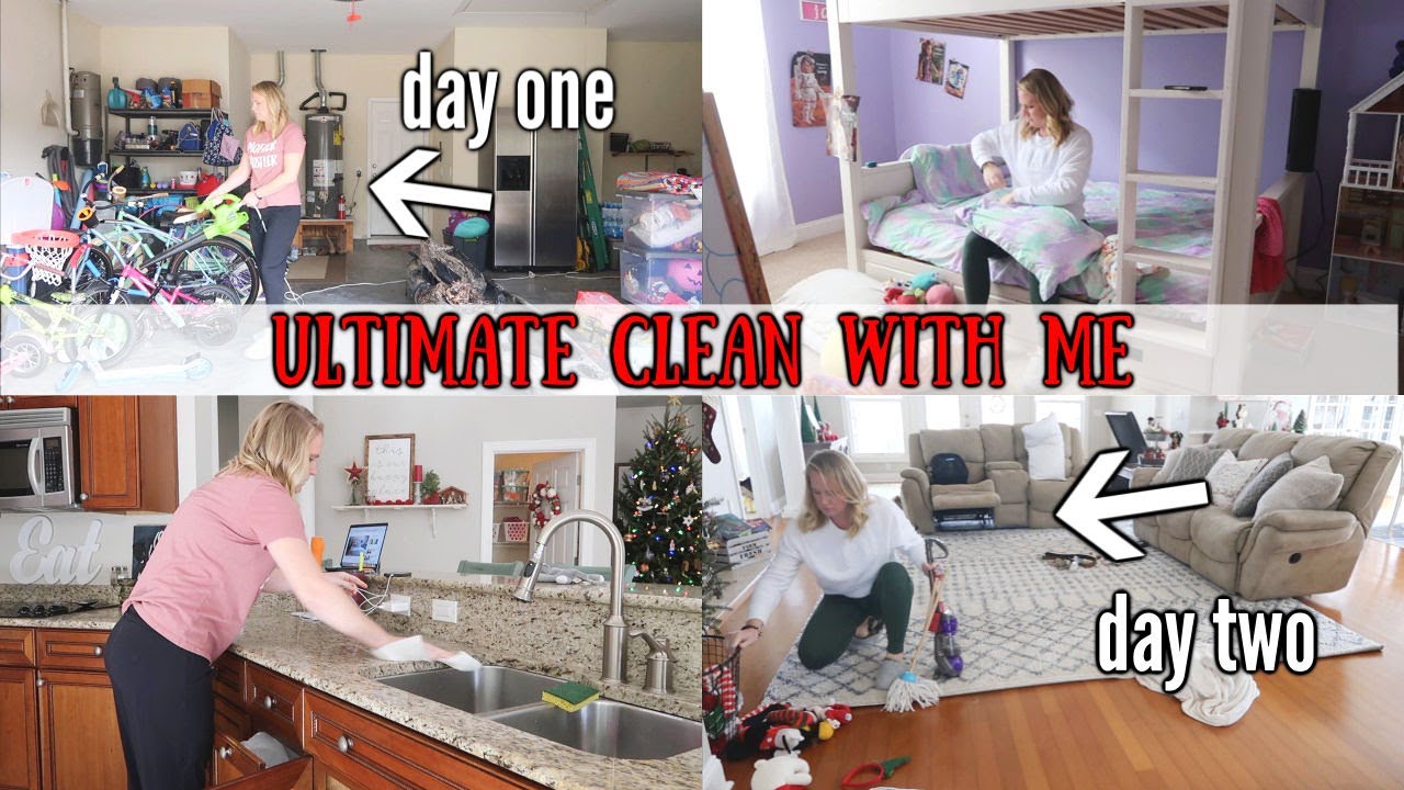 ULTIMATE CLEAN WITH ME | TWO DAYS OF CLEANING - YouTube
