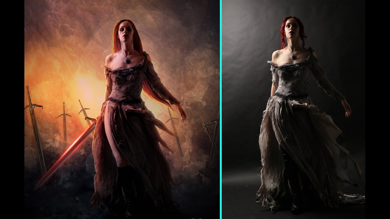 Speed art photo manipulation Sword war (fantasy effect) PHOTOSHOP CS6 ...