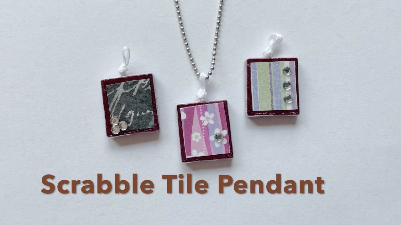 Scrabble Tile Pendant - YouTube