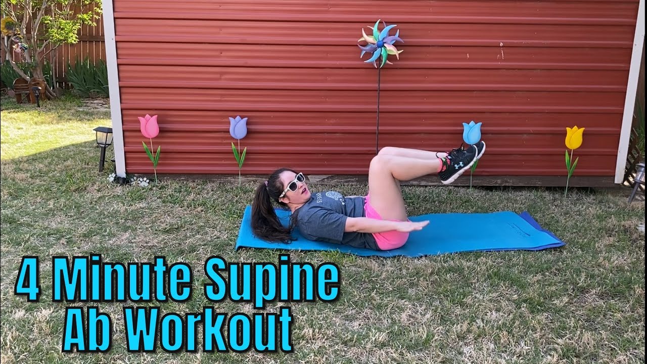 4 Minute Supine Ab Workout - YouTube