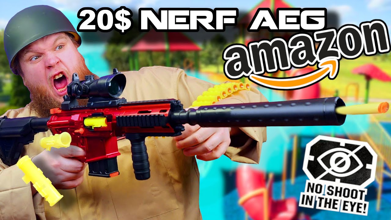 NERF Dumpster Diving - M416 Belt Fed Select Fire Shell Ejection - YouTube