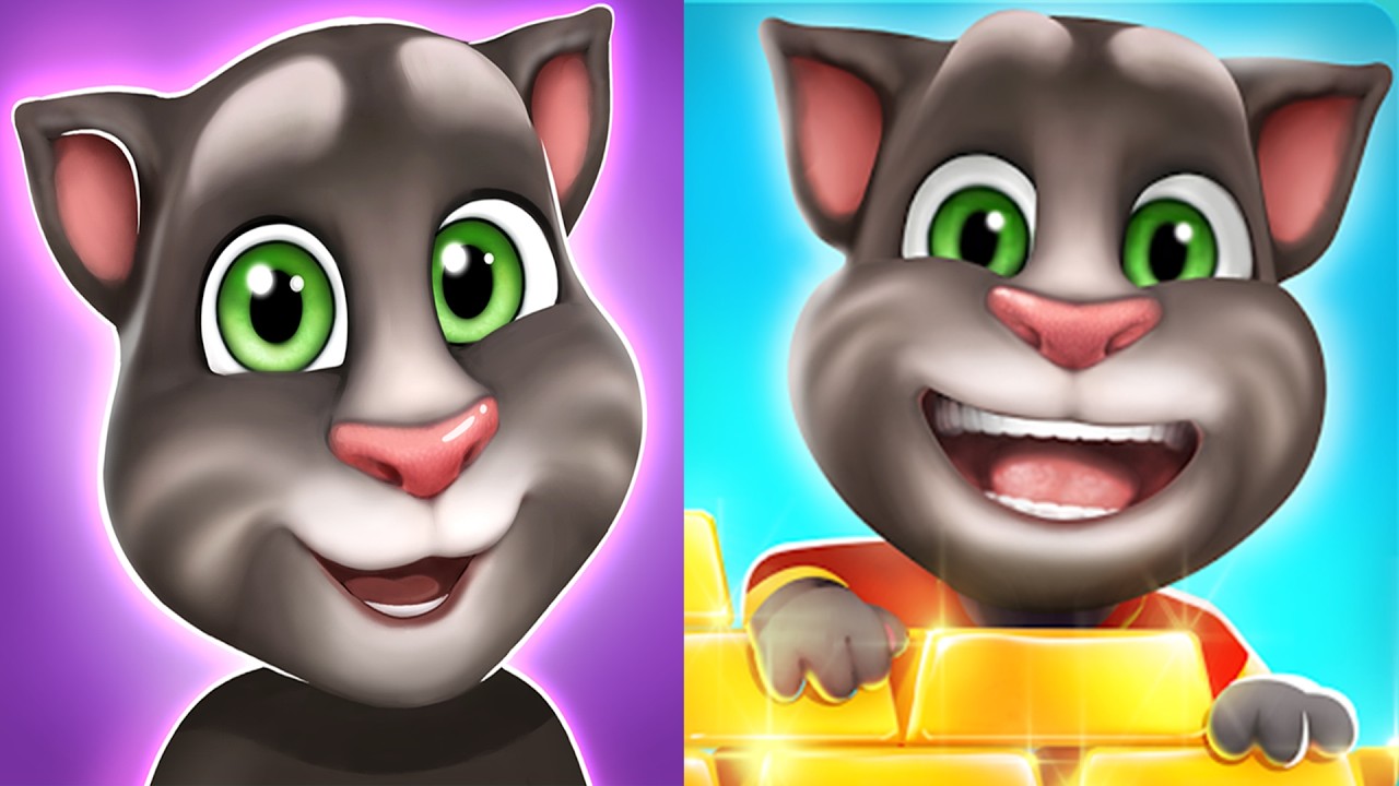 Talking Tom Gold Run vs My Talking Tom ios Andriod Gameplay 2025 Gold ...