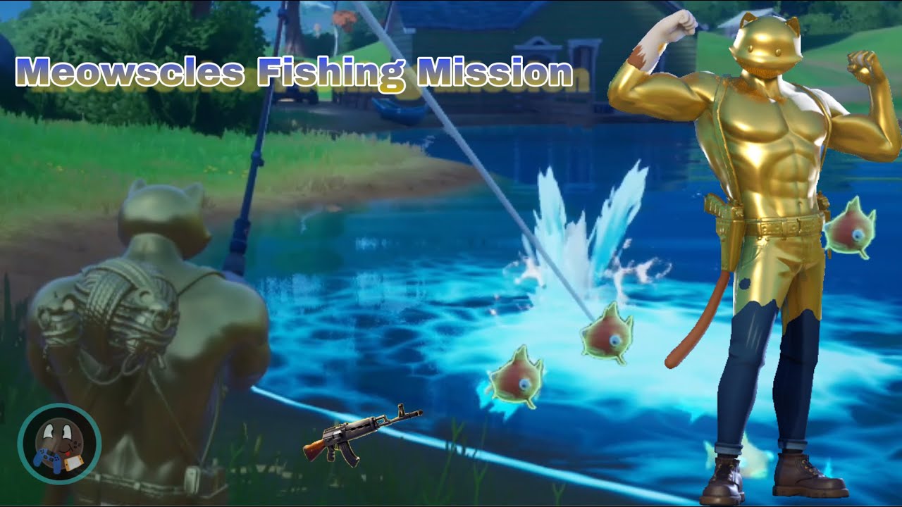 Meowscles Fishing Mission - Challenge time - Fortnite Chapter 2 Season ...