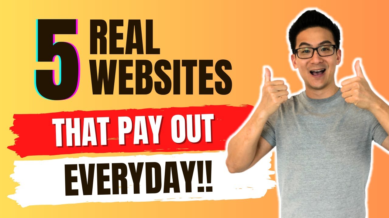 5 Real Websites That Pay Money Everyday! (Easy Work From Home For ...