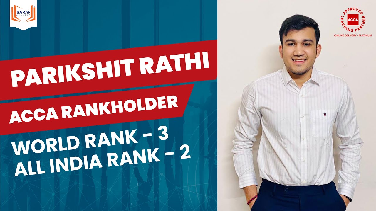 Parikshit Rathi | ACCA World Rank 3 | AIR - 2 | Why ACCA | Strategies ...