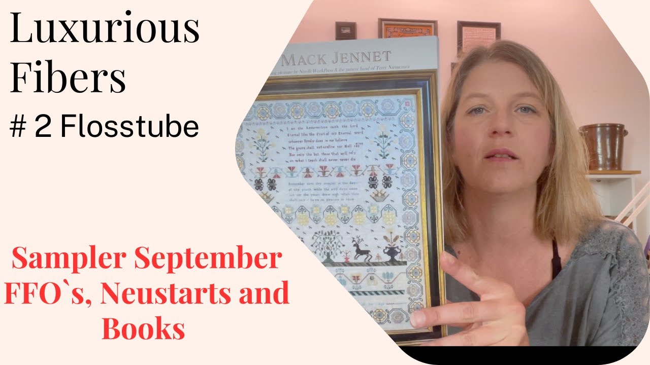 #2 Flosstube ENG Sampler September FFO`S, New Starts, WIP`s, Books, Granny Square Blanket - YouTube
