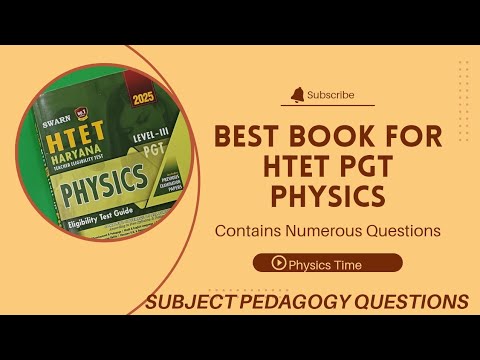 Best Book for Htet pgt physics // all pgt physics exams - YouTube