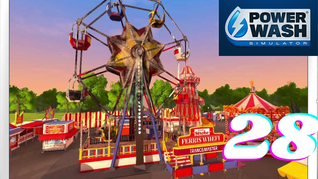 Power Wash Simulator | Ep 28 | Ferris Wheel Done - Starting the Subway ...