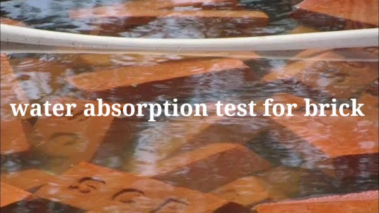 water absorption test for brick | CEM LAB | material testing lab - YouTube