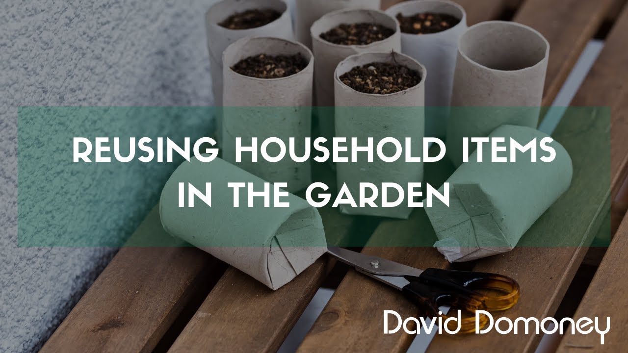 Reusing Household Items In The Garden - YouTube