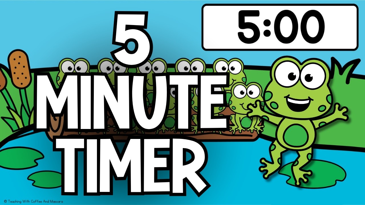5 Minute Classroom Timer WITH Music and ending chime - YouTube