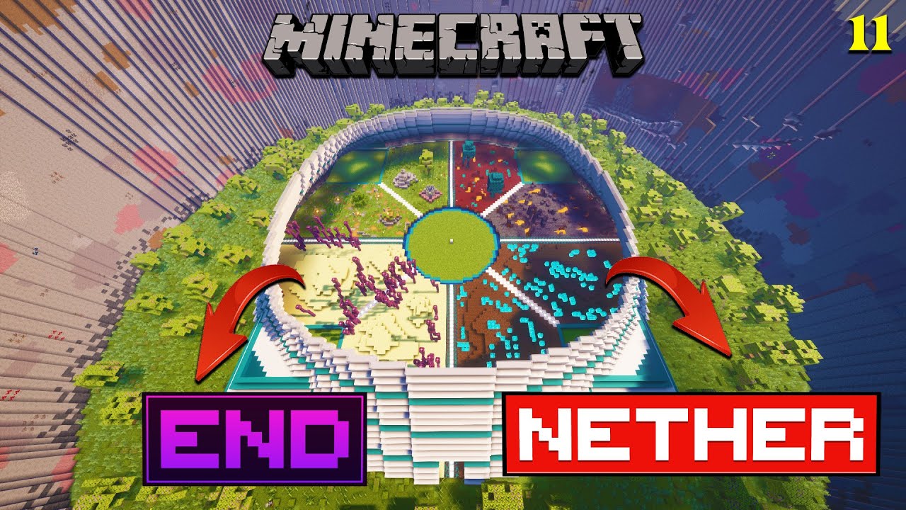 🤩Transforming MEGA BASE (Adding NETHER & END) | Survival - 2 | EP-11 ...