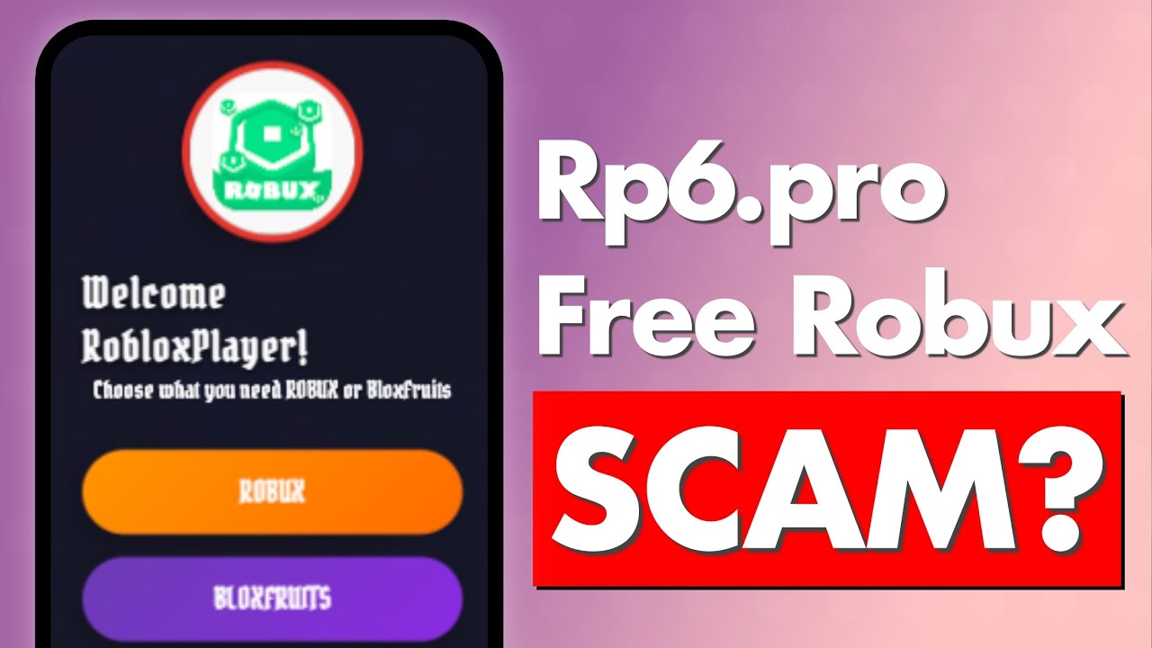 Rp6.pro Free Robux - Legit or Scam? - YouTube
