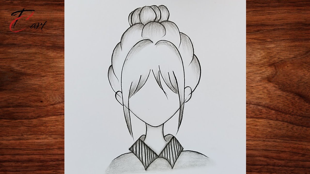 How To Draw A Girl Anime Drawing Step By Step Tutorial || Cute Anime ...
