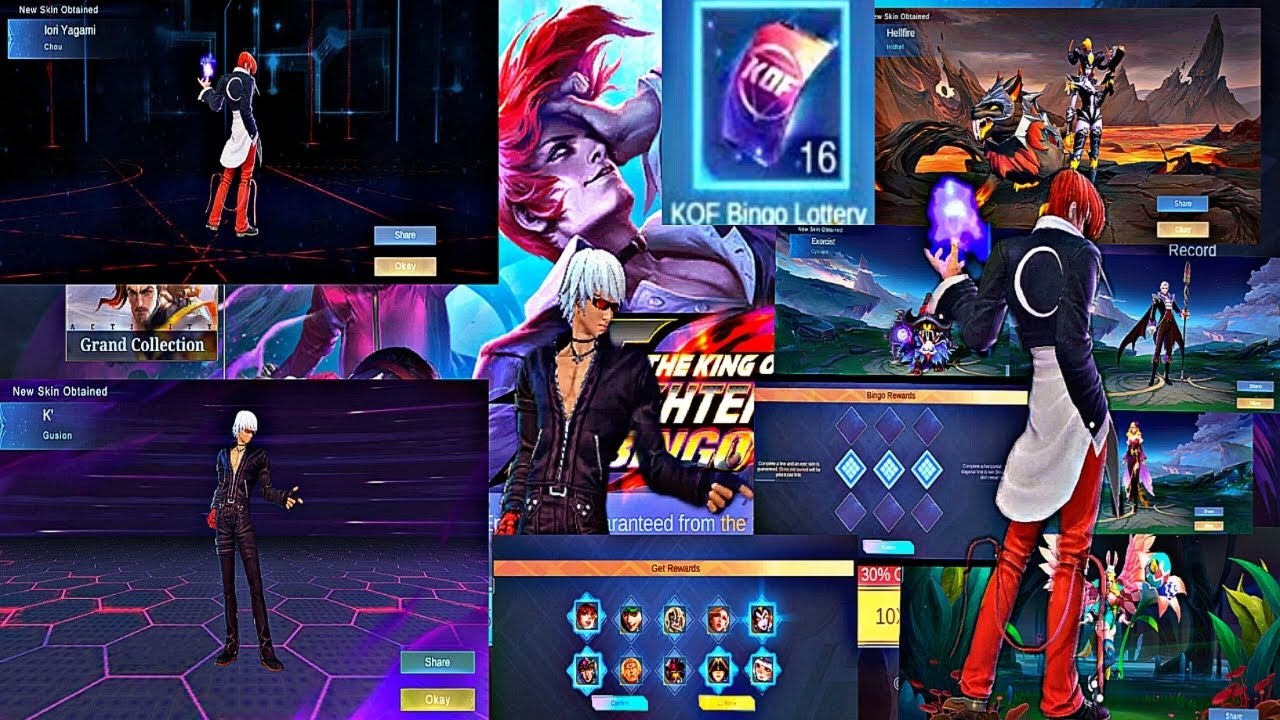 😍 KOF EVENT PHASE 2 ️ 16 KOF BINGO LOTTERY TICKET TO GET KOF SKIN🔥 ...