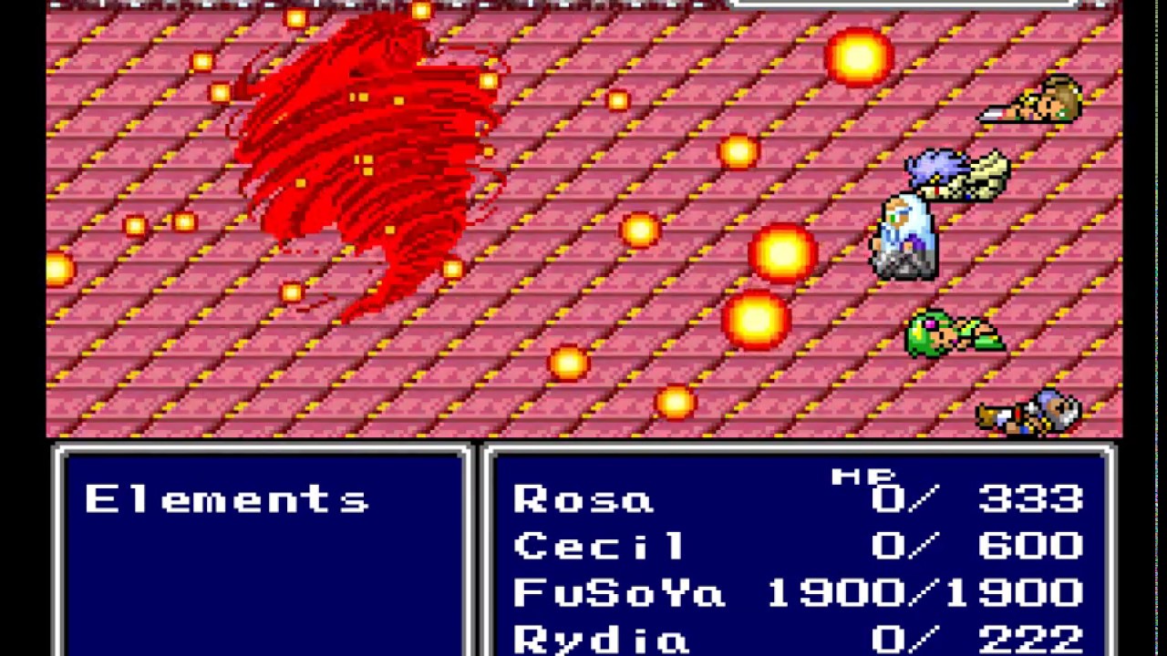 Final Fantasy IV (US) Low Level Run - Four Fiends - YouTube