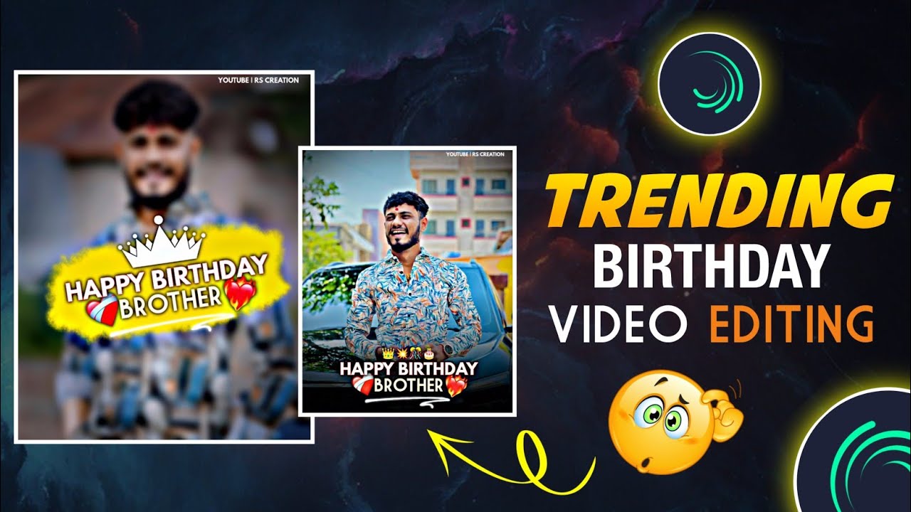 🤩 New Trending Birthday Video Editing Alight Motion 💥 | New Happy ...