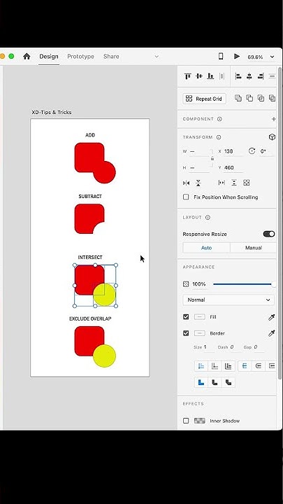 Add - Subtract - Intersect - Exclude Overlap in Adobe XD - YouTube