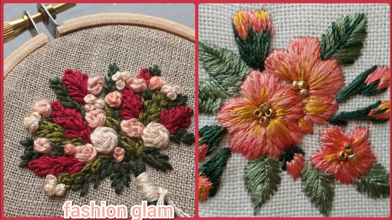 most beautiful Brazilian floral bunches embroidery styles and patterns ...