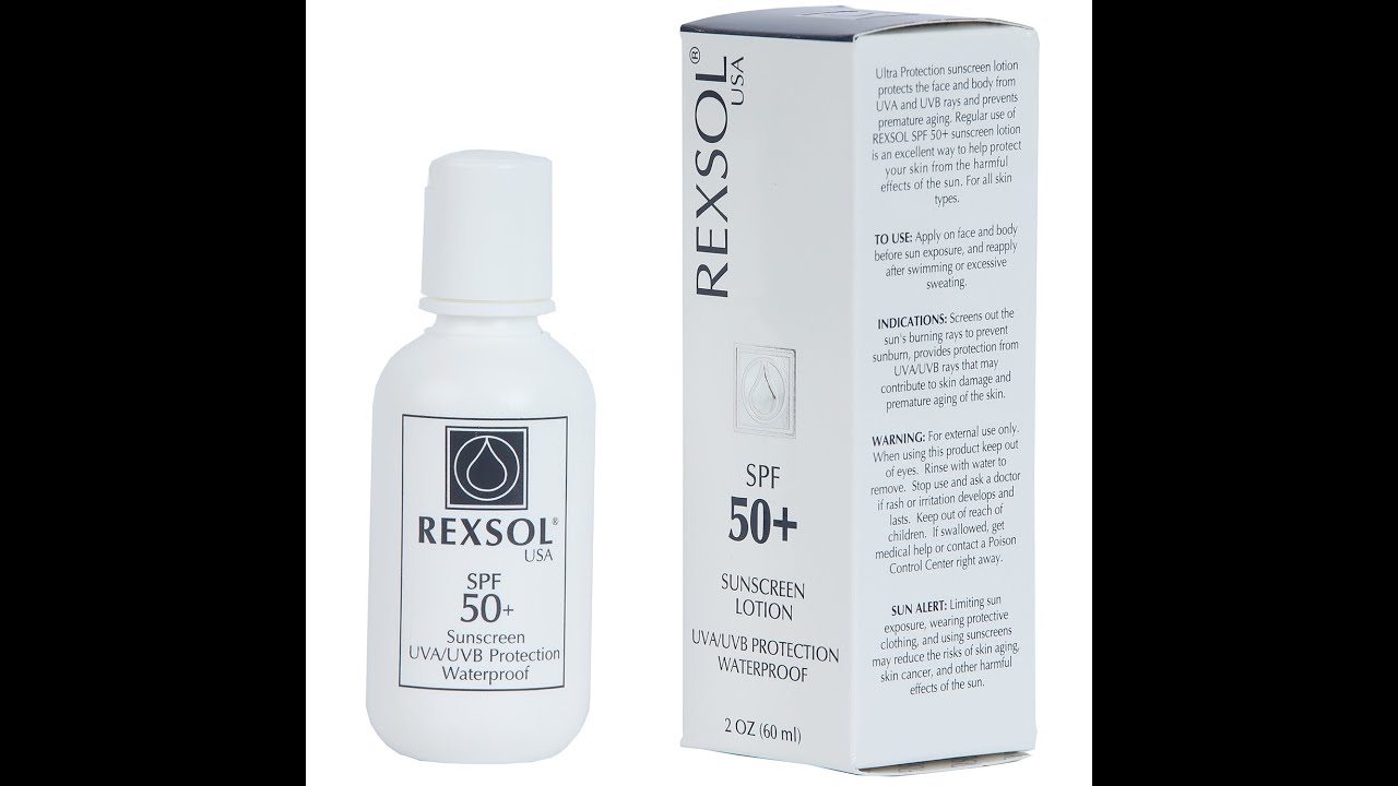 REXSOL SPF 50+ SUNSCREEN - YouTube