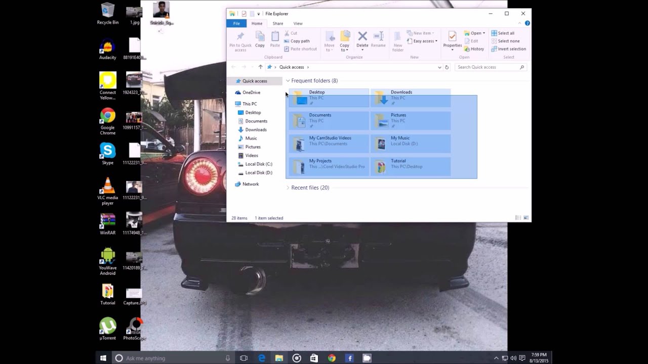 Windows 10 Tutorial: How To Open File Explorer To This Pc - Youtube