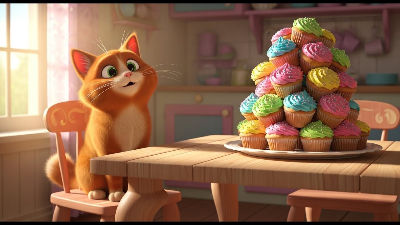 The Cat Who Discovered Cupcakes | Nursery Rhyme Song for Kids - YouTube