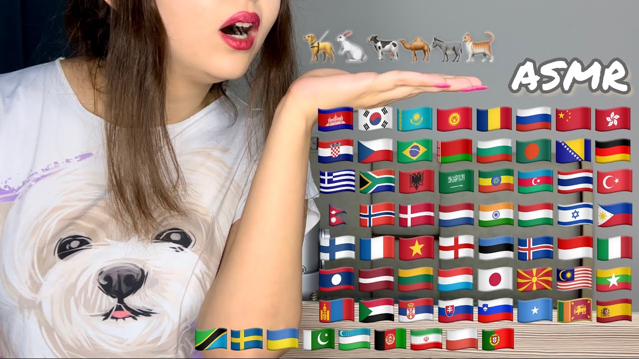 ASMR Animals Name in 72 Different Languages🐶(3 hours for sleep) - YouTube