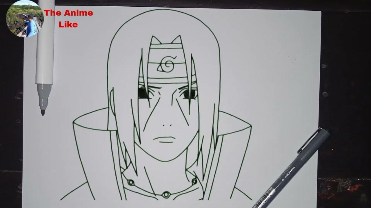 Drawing itachi || How to draw step by step - YouTube
