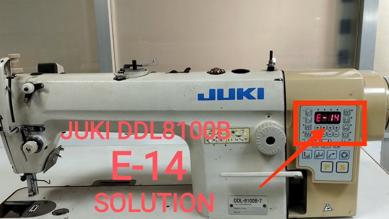 #juki ddl8100b sewing machine E14 problem solution #2023 - YouTube