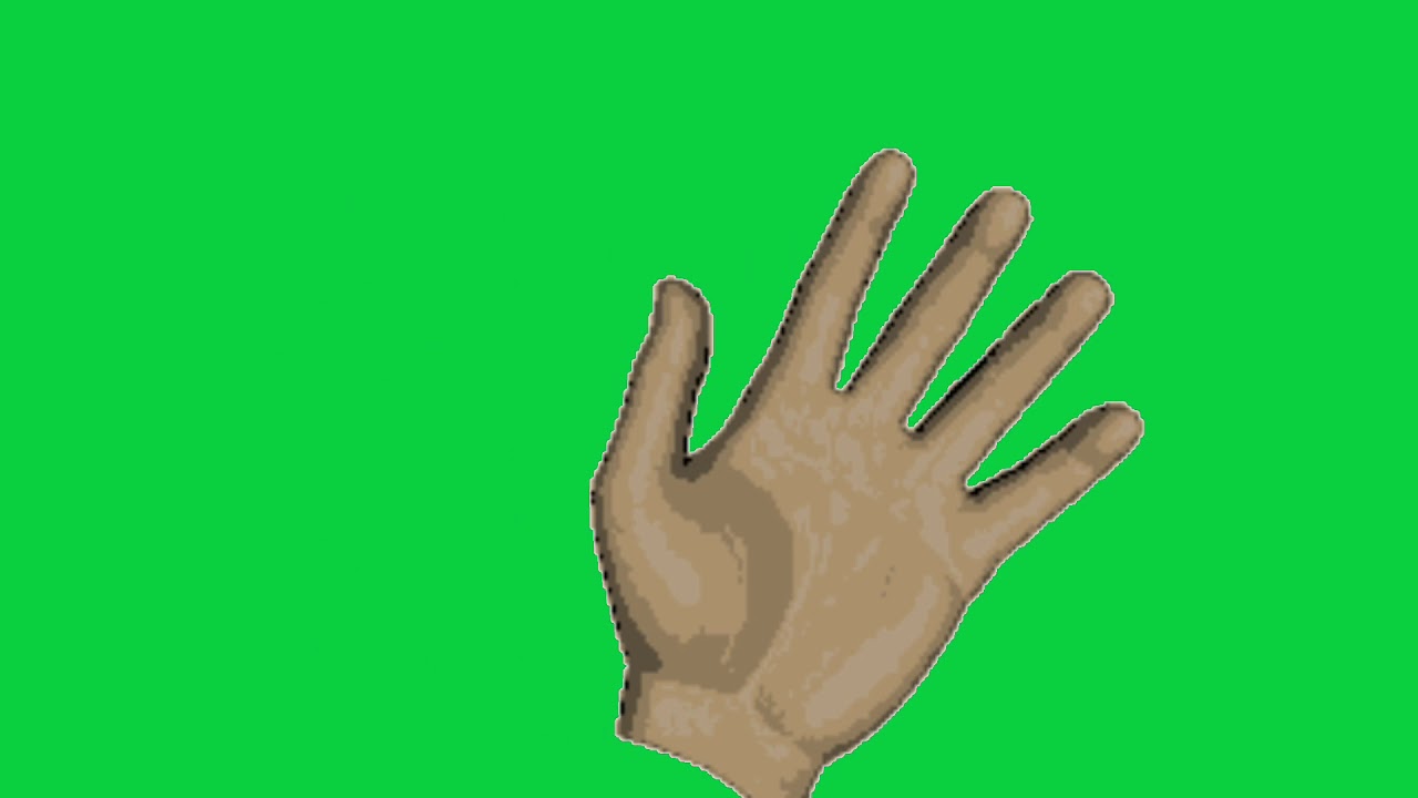 waving hands green screen video for Youtubers - YouTube
