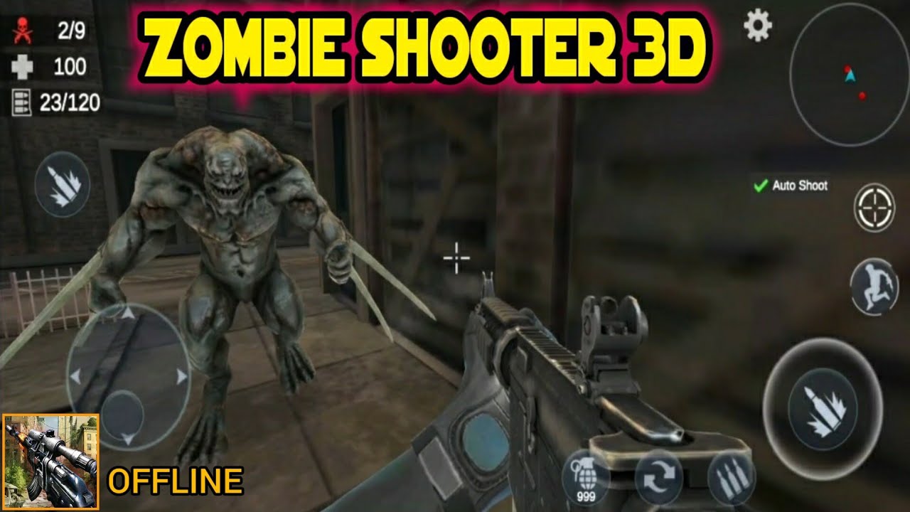 ZOMBIE SHOOTER 3D GAMEPLAY (Offline) - YouTube