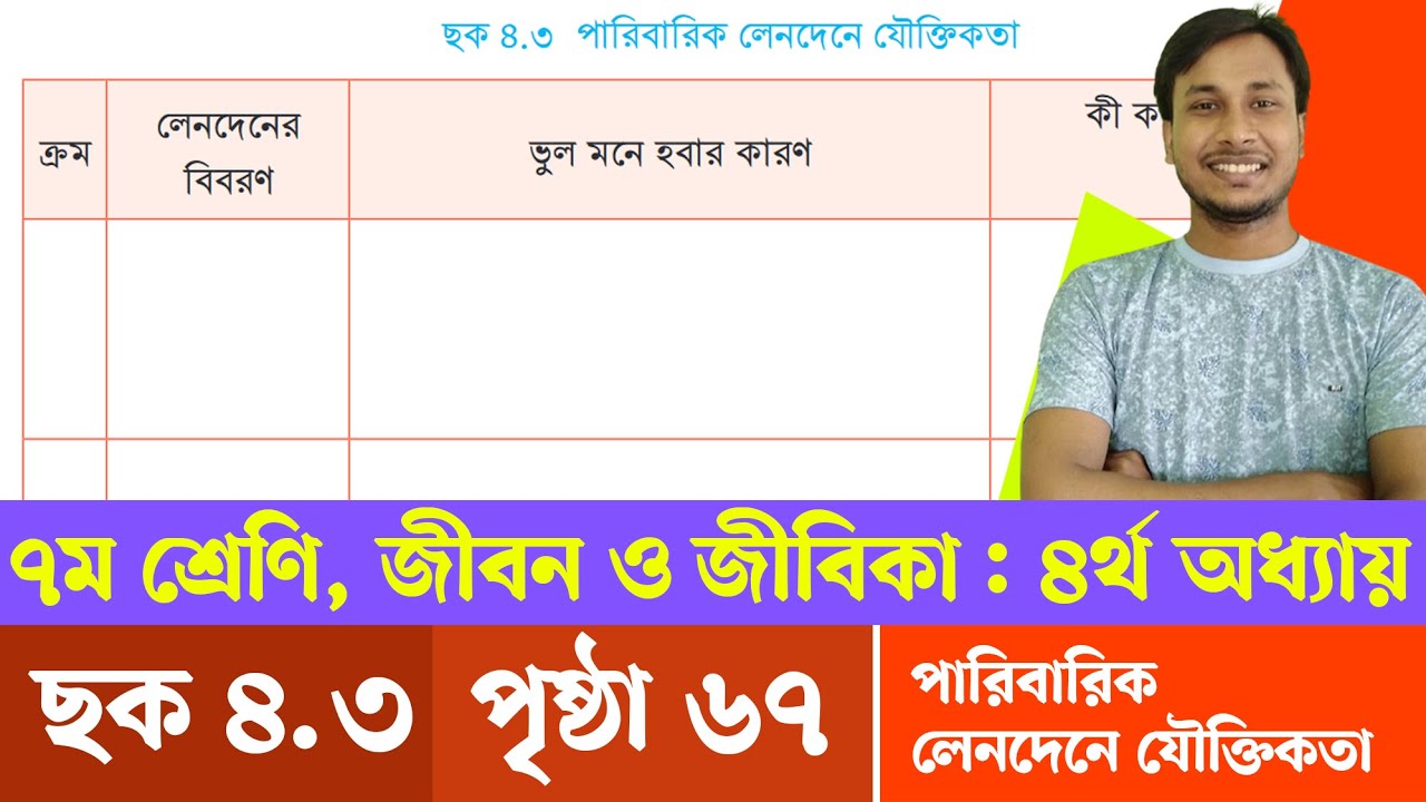 Jibon o Jibika Class 7 Chapter 4 Page 67 || ৭ম শ্রেণির জীবন ও জীবিকা ...